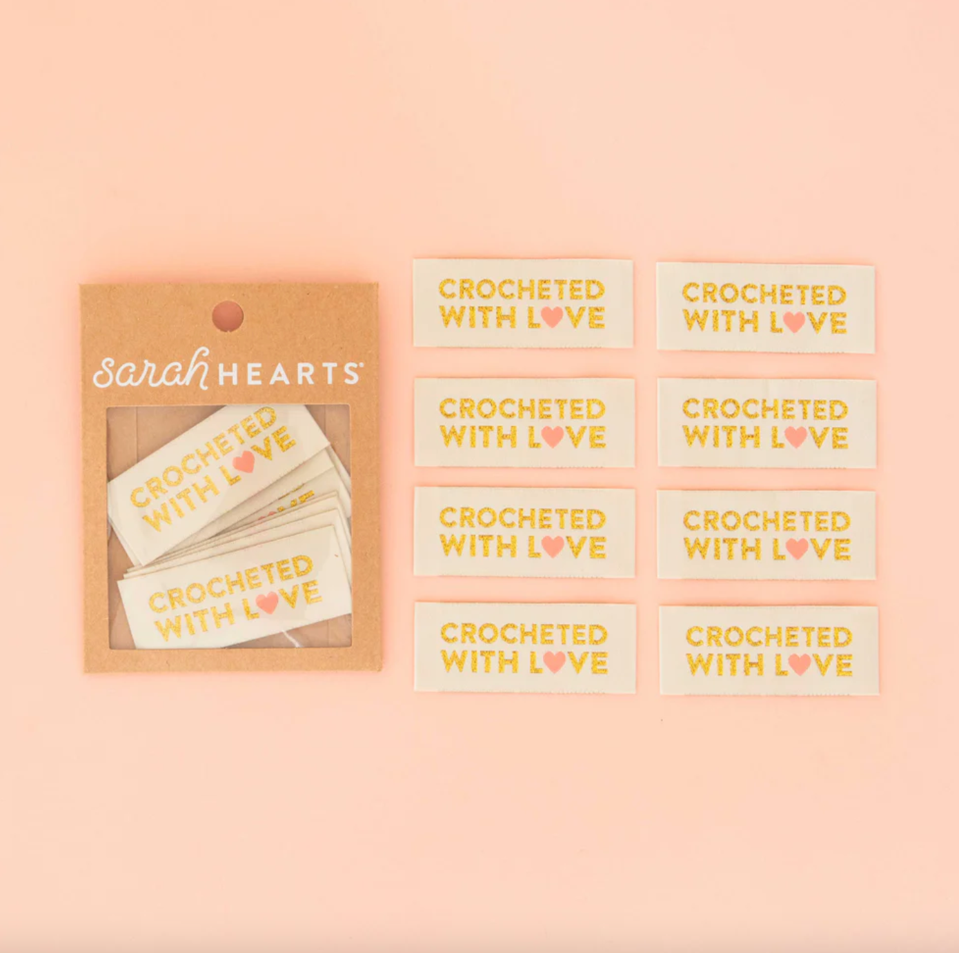 Crocheted With Love Labels – Woven Art Yarn Shop