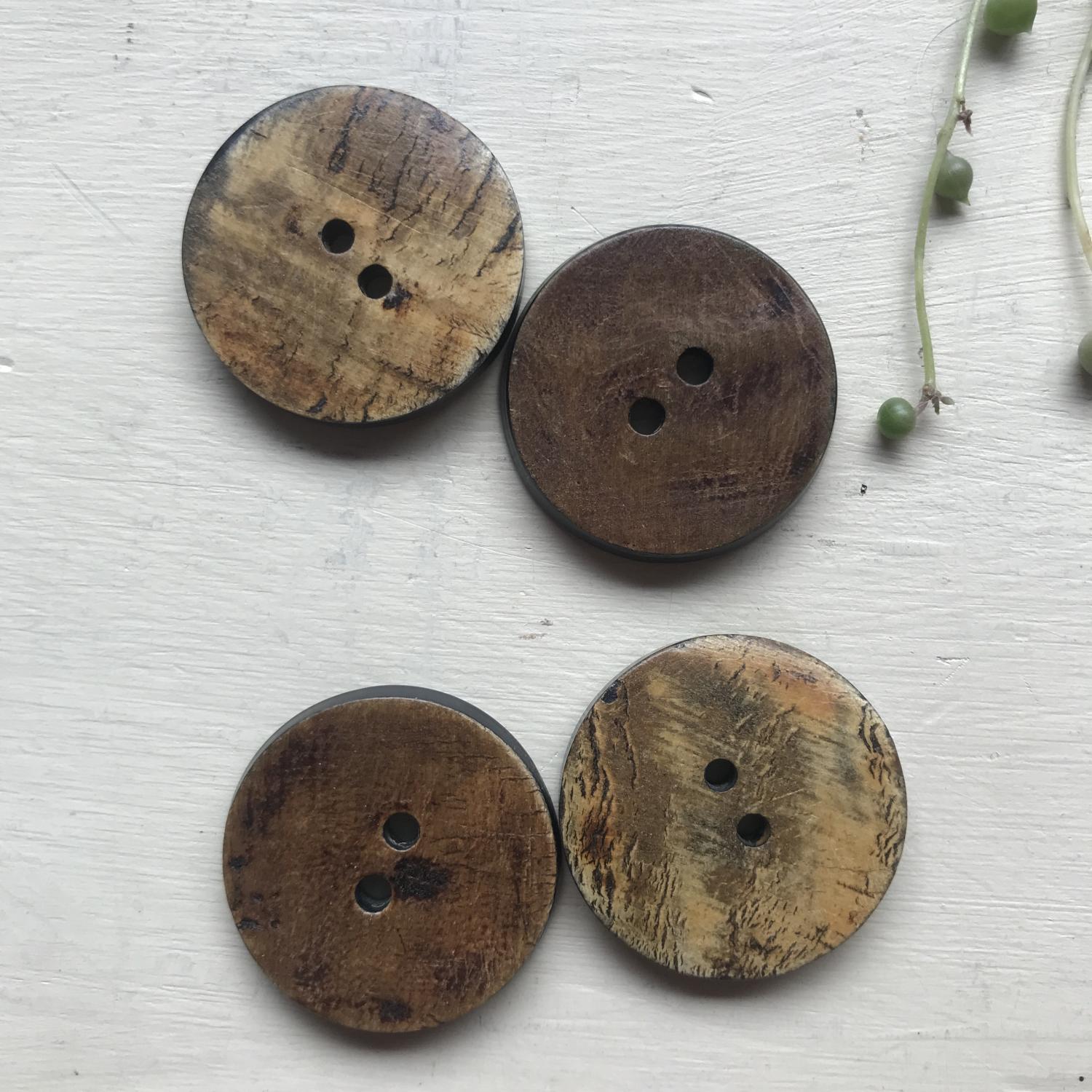 Burnt Horn Buttons – Woven Art Yarn Shop