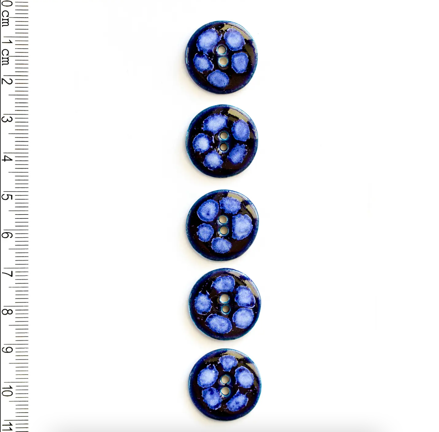 Small Blue Buttons – Woven Art Yarn Shop