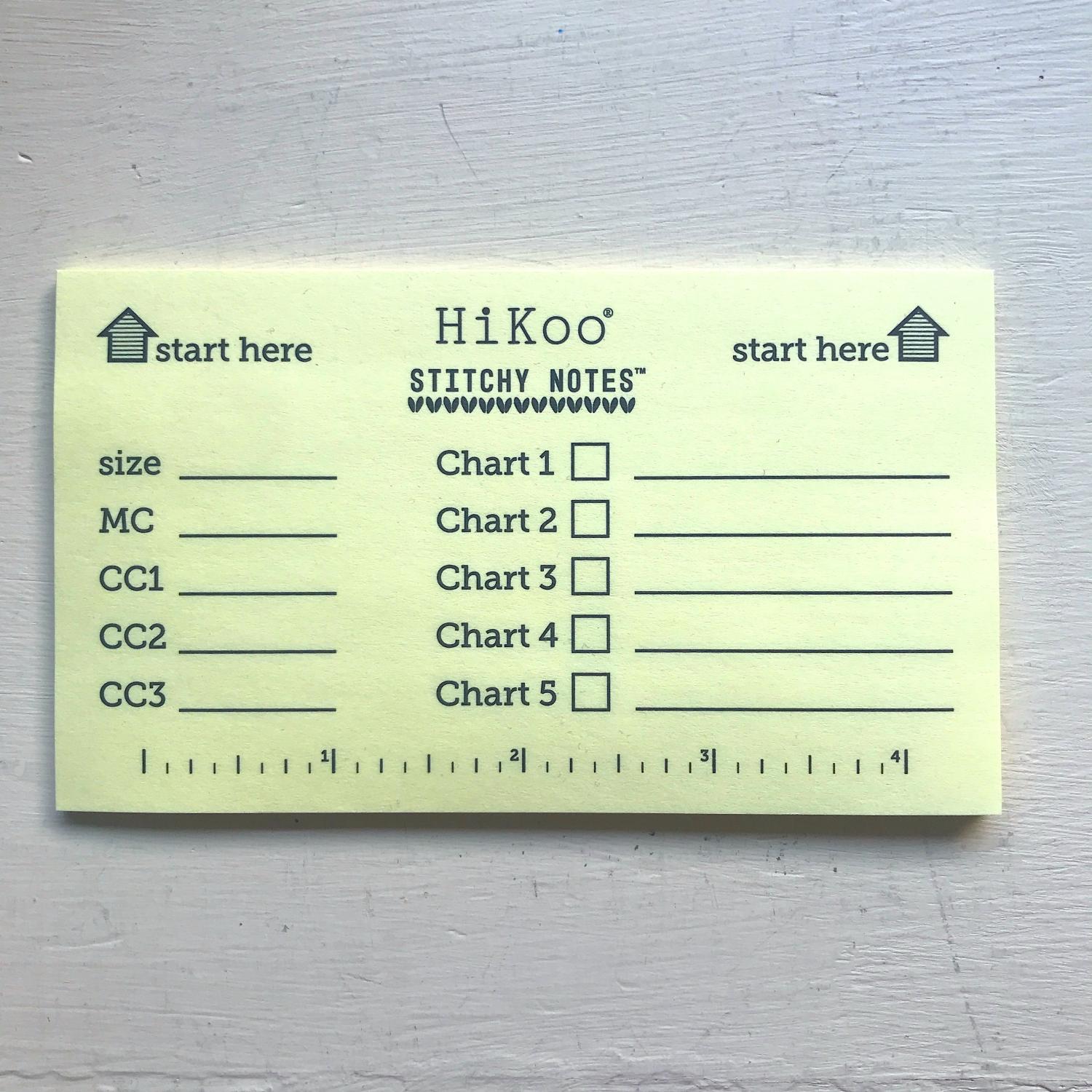 Stitchy Notes - Charts – Woven Art Yarn Shop